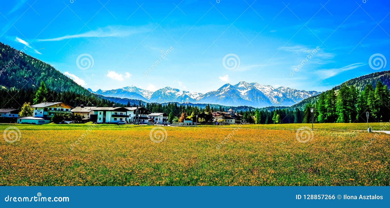 Mesmerizing alpine scene stock photo. Image of europe - 128857266