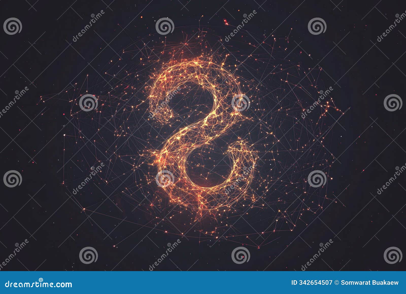 Infinite Cosmos: a Digital Universe Stock Illustration - Illustration ...
