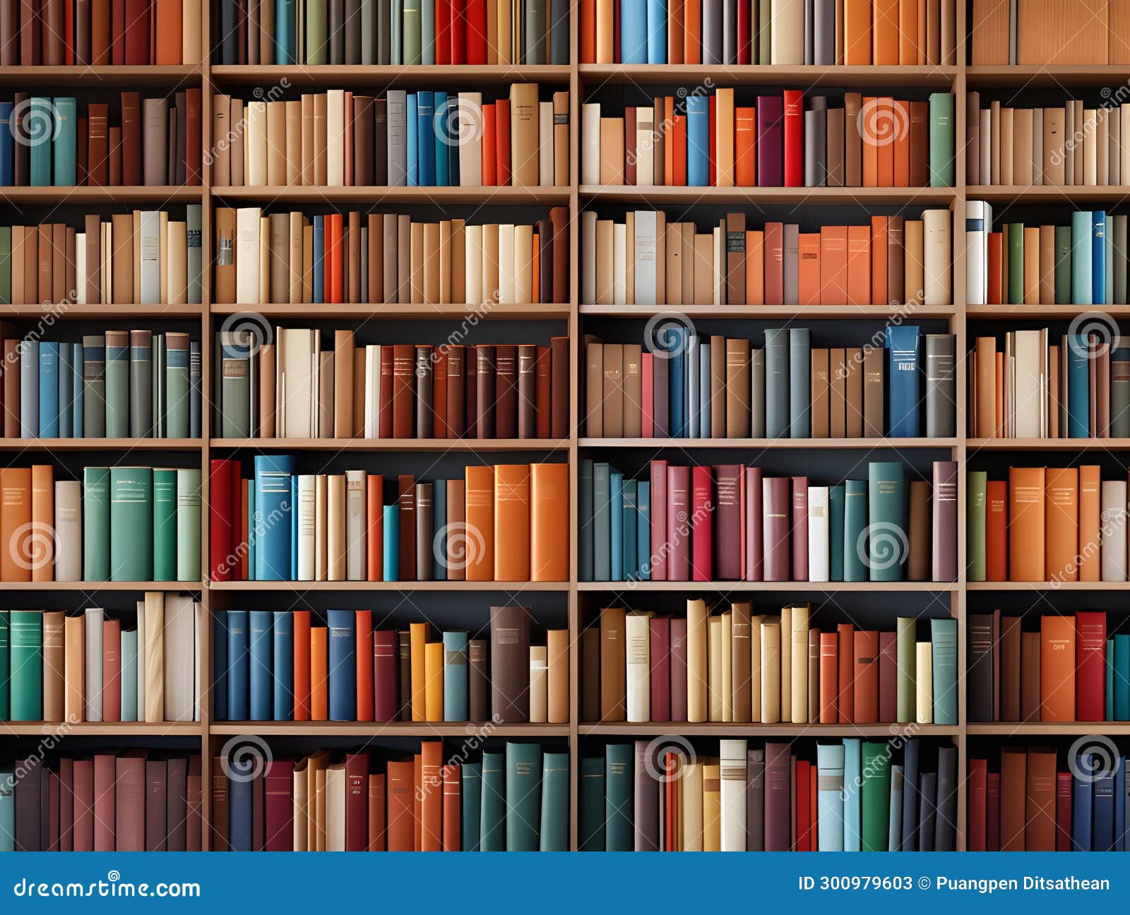 Multicolored Array of Books Creating a Captivating Background ...