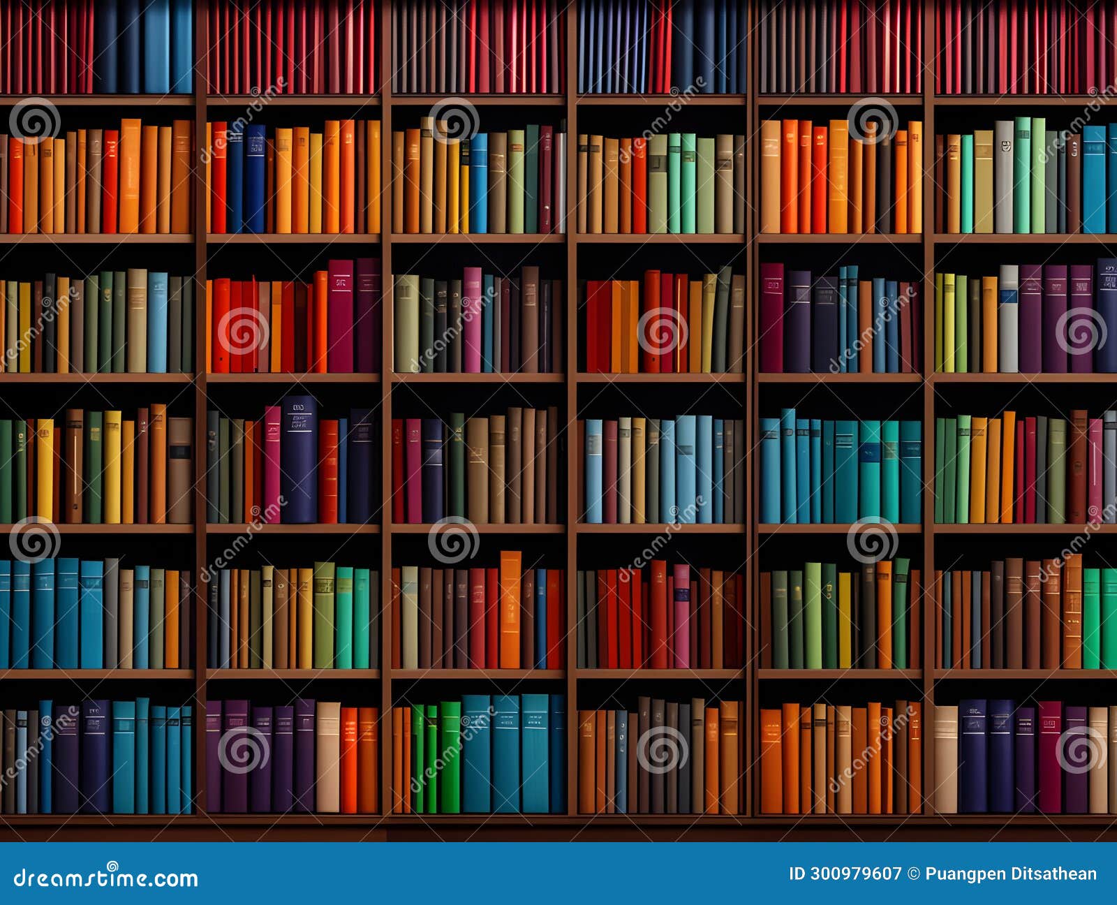 Multicolored Array of Books Creating a Captivating Background ...