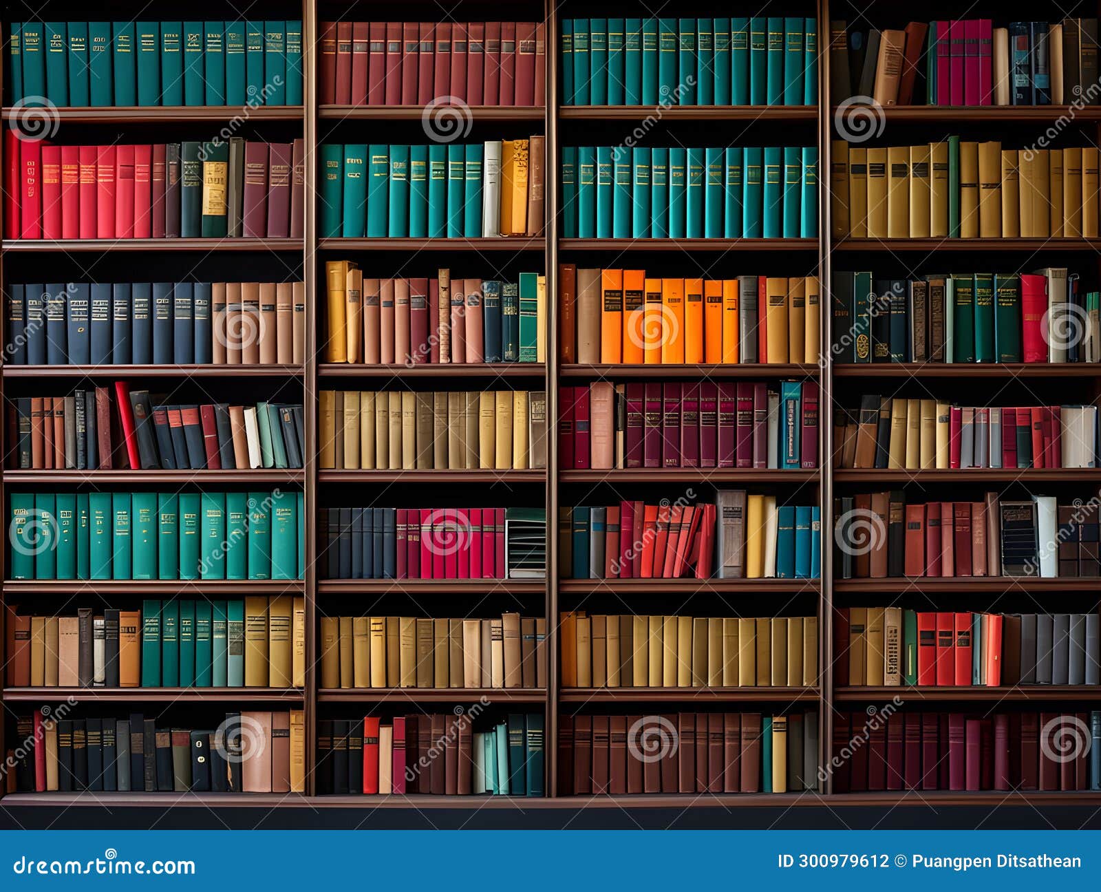 Multicolored Array of Books Creating a Captivating Background ...