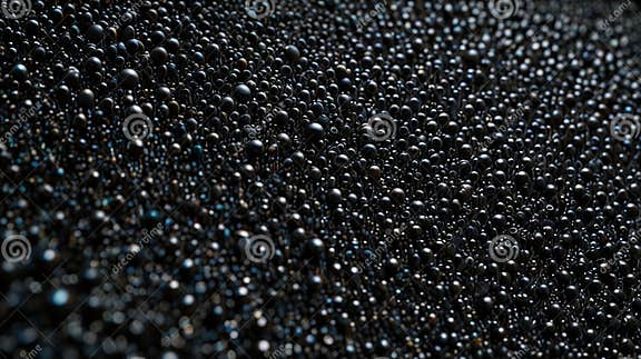 Mesmerizing Black Bead Texture, Thousands of Sparkling Spheres Stock ...