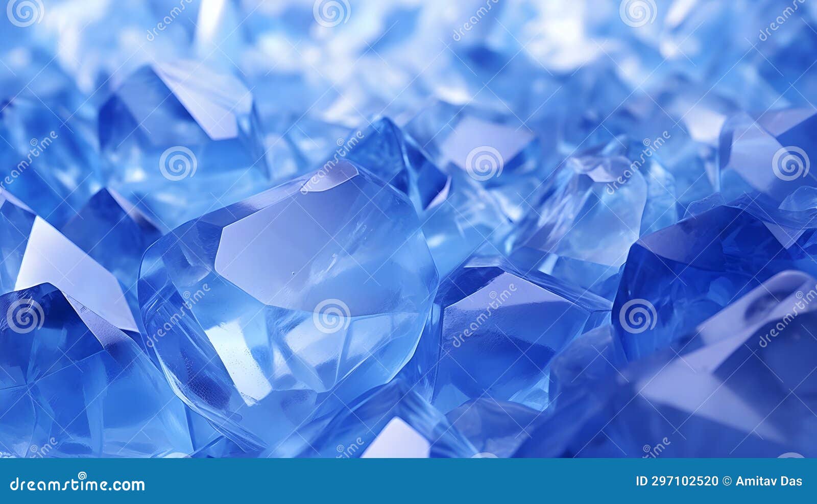 Mesmerizing Blue Crystal Formation Textured Background with Shimmering ...
