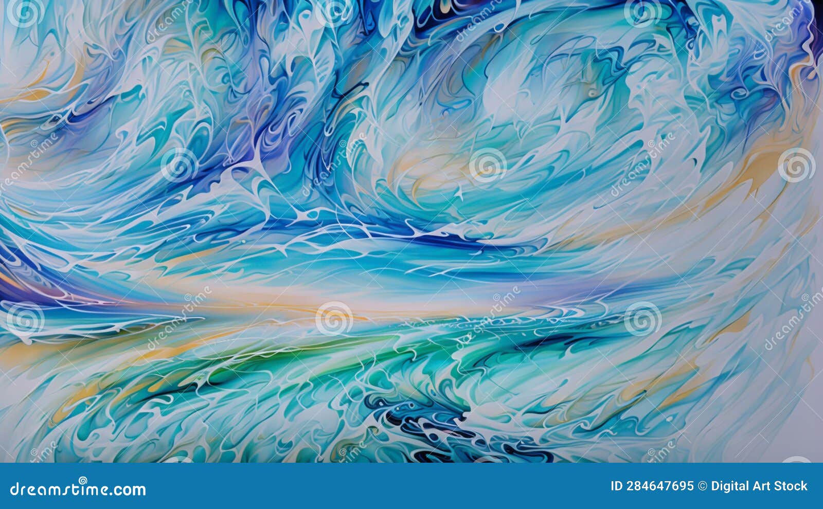 Mesmerizing Blue Paint Patterns on the Abstract Art Background Texture ...