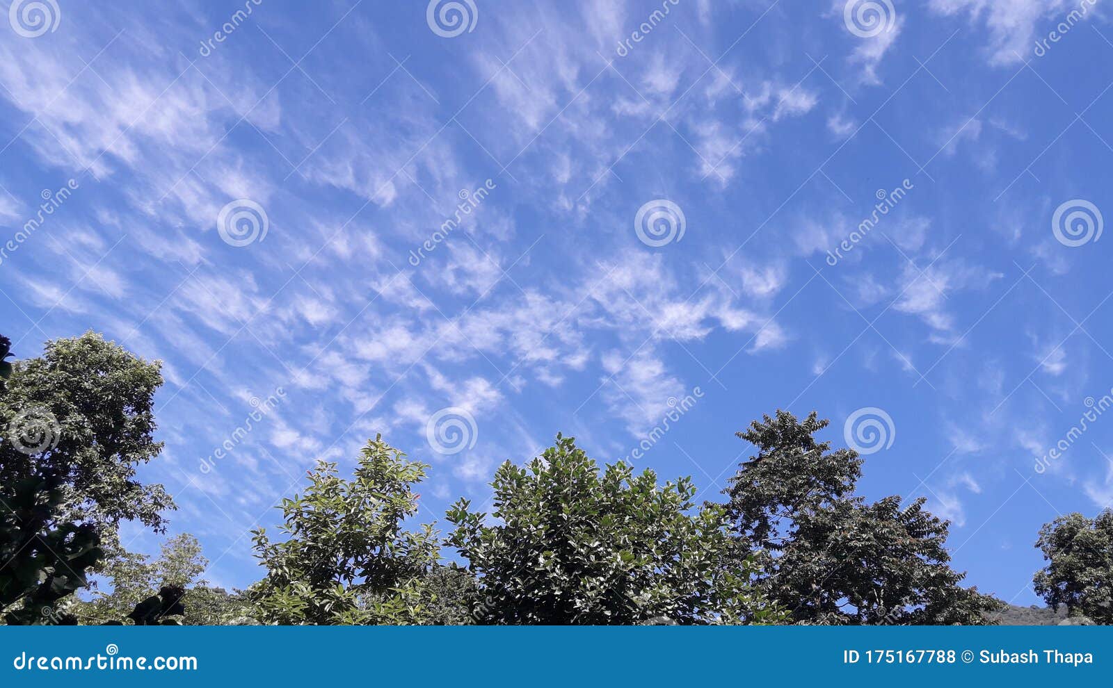 Mesmerizing Blue Sky with Clouds Stock Photo - Image of bulging ...