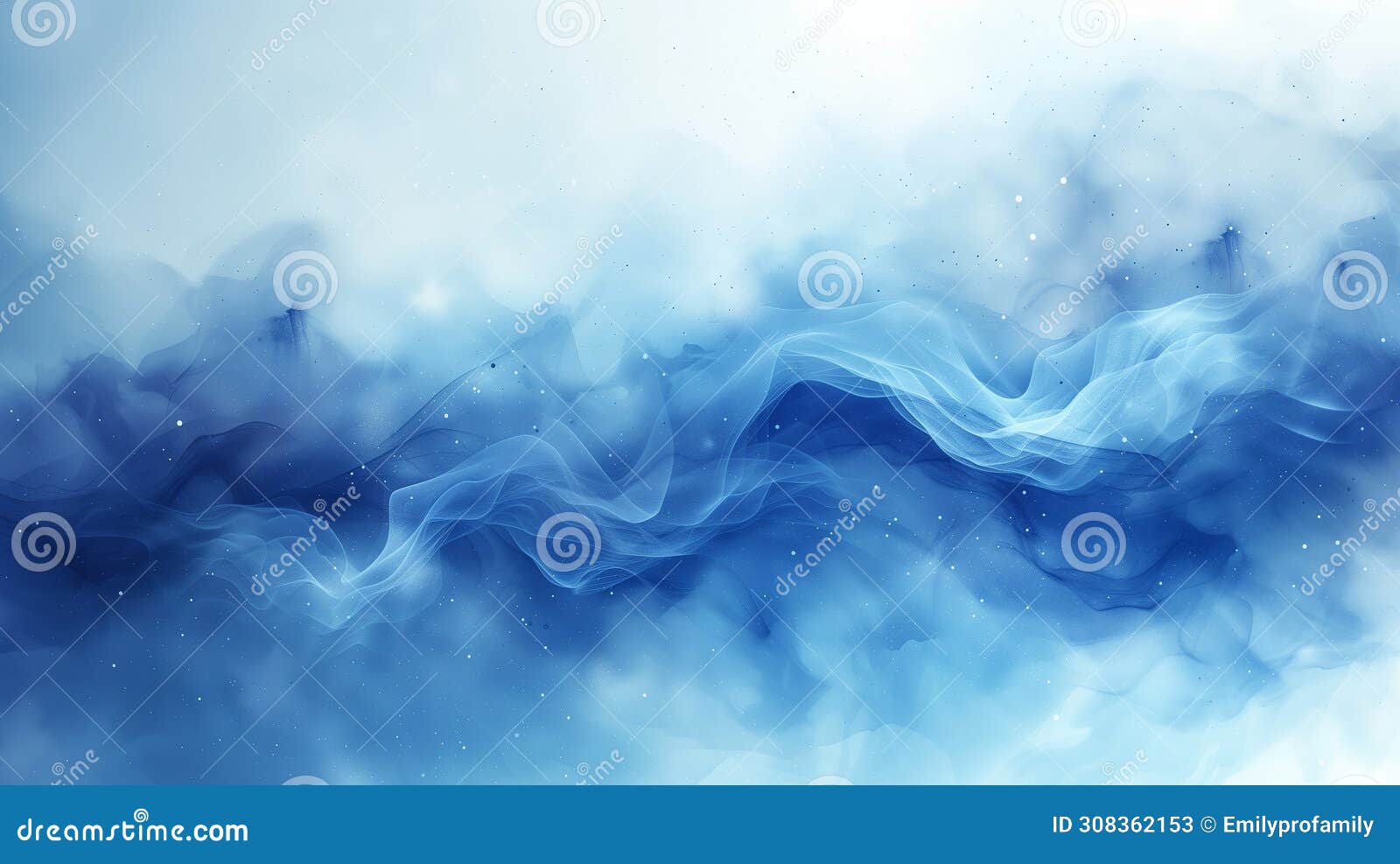 Mesmerizing Blue Abstract Wavy Lines Digital Artwork Stock Photography ...