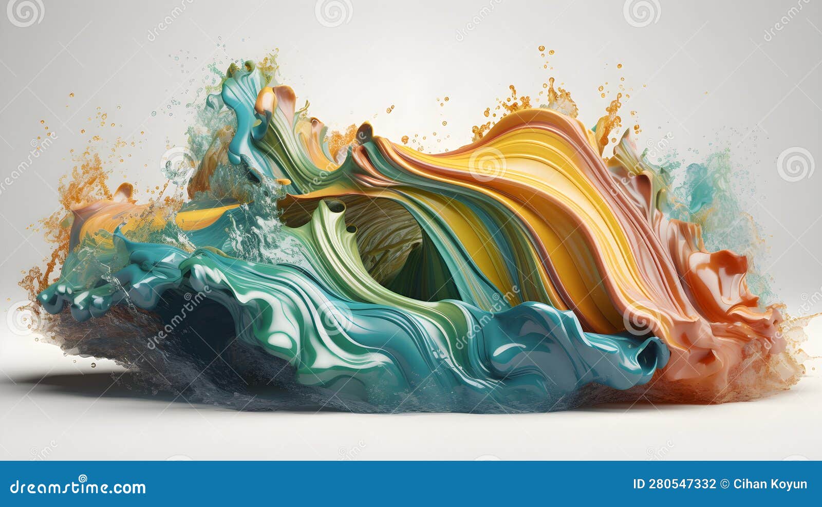 Mesmerizing Color Tornado, Abstract Desktop Wallpaper Stock ...