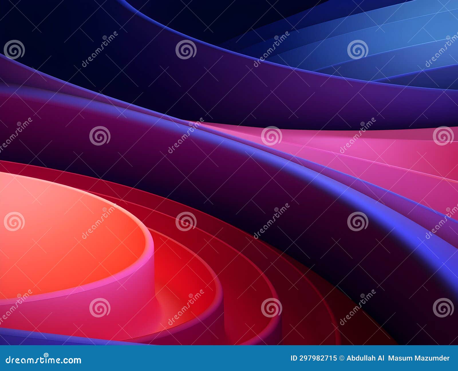 A Mesmerizing 3D Abstract Multicolor Visualization, Colorful 3D ...