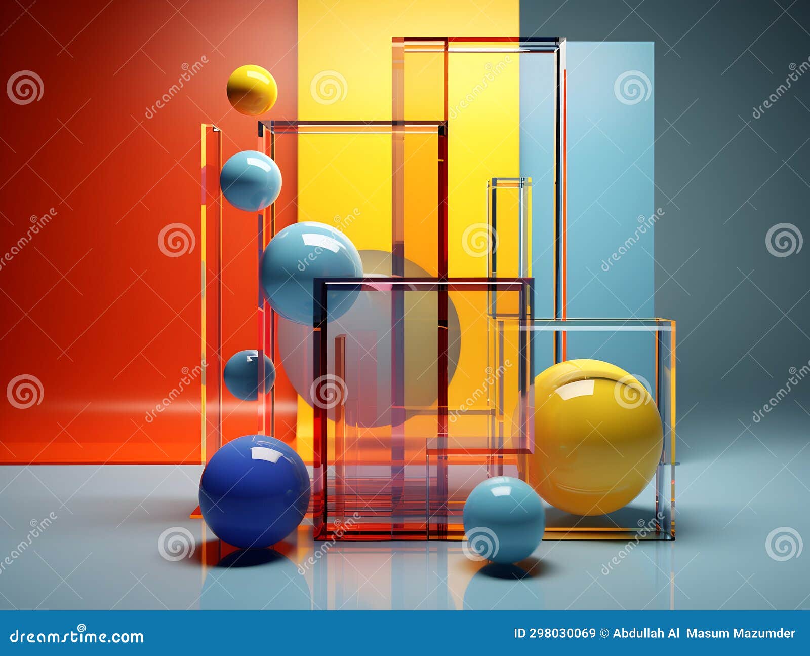 A Mesmerizing 3D Abstract Multicolor Visualization, Colorful 3D ...