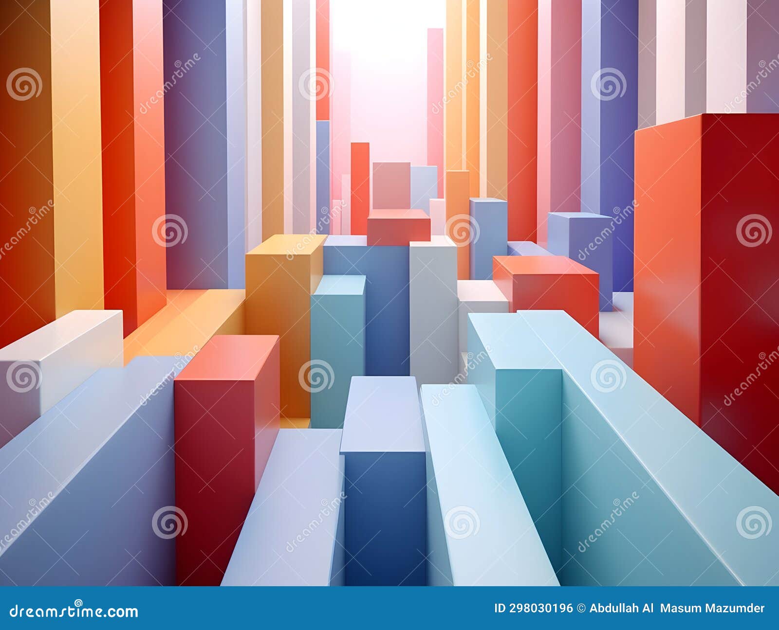 A Mesmerizing 3D Abstract Multicolor Visualization, Colorful 3D ...