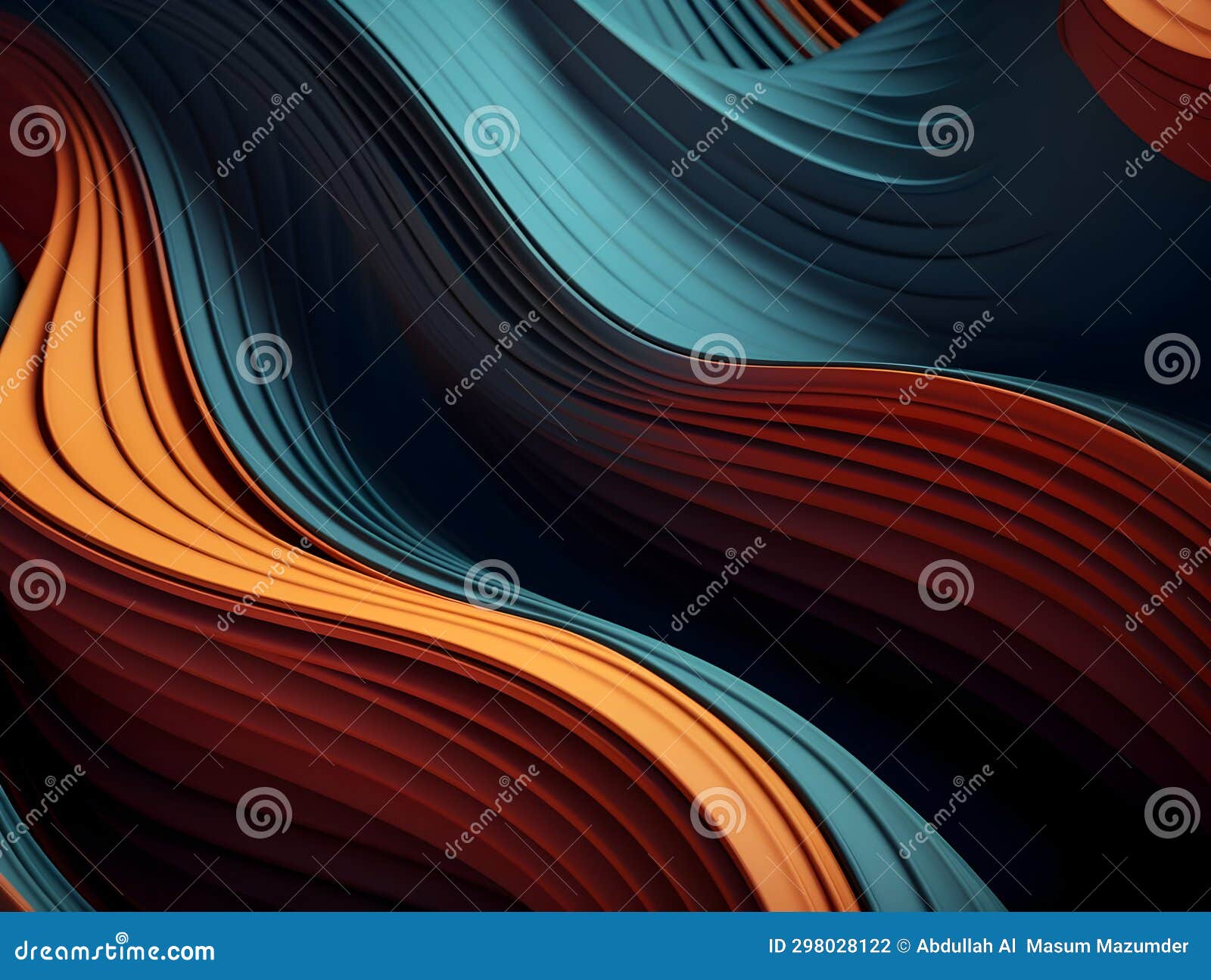 A Mesmerizing 3D Abstract Multicolor Visualization, Colorful 3D ...