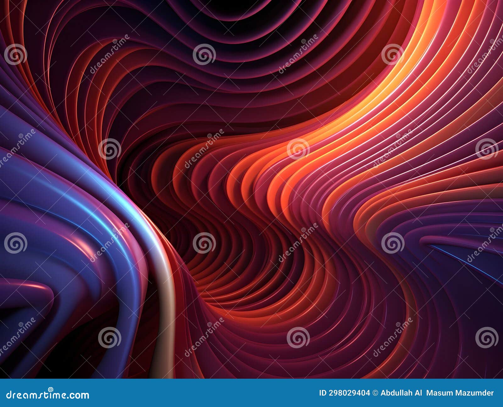 A Mesmerizing 3D Abstract Multicolor Visualization, Colorful 3D ...