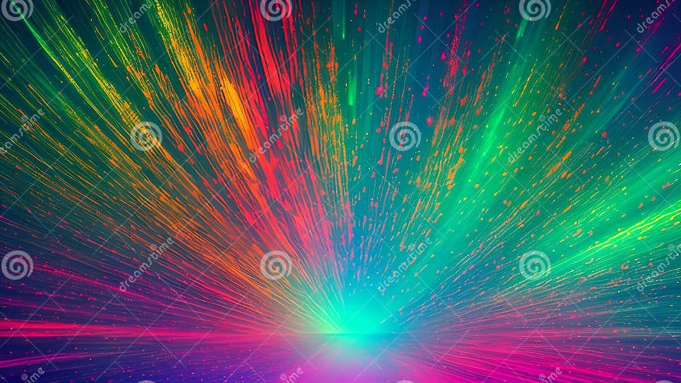 A Mesmerizing 3D Abstract Multicolor Visualization Stock Photo - Image ...