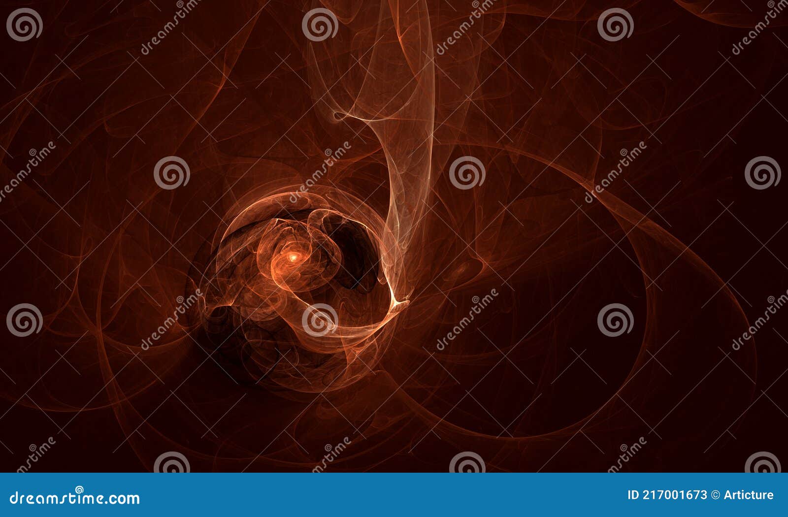 Mesmerizing 3d Funnel of Silky Light Substance in Deep Space. Stock ...
