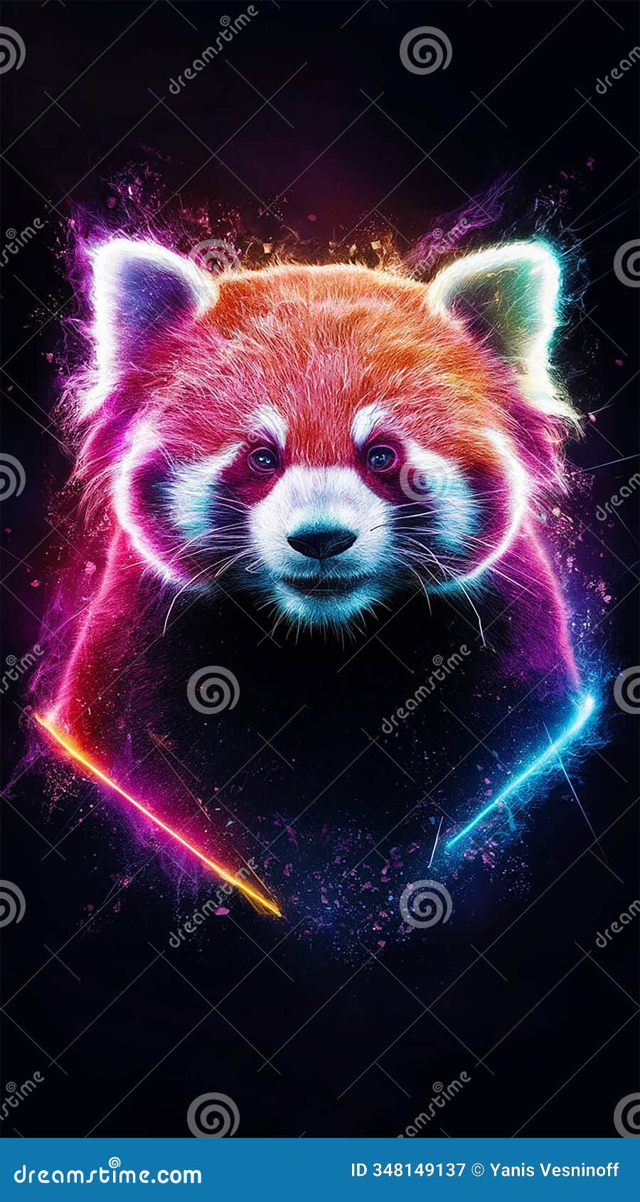 A Mesmerizing 3D Hologram Laser Exploded Design Featuring a Vibrant Red ...