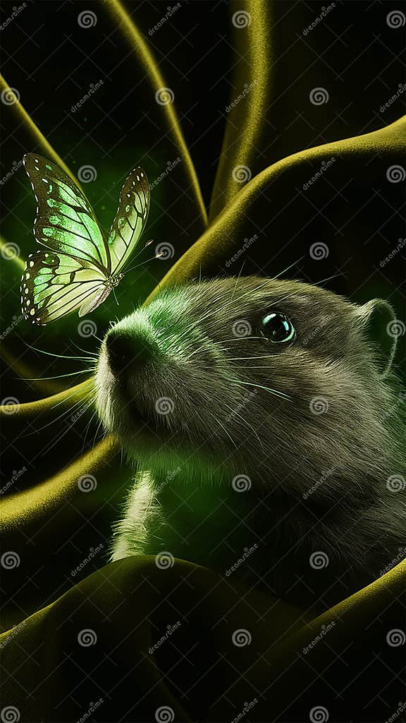 A Mesmerizing 3D Render of a Gopher S Face, Illuminated by a Soft ...
