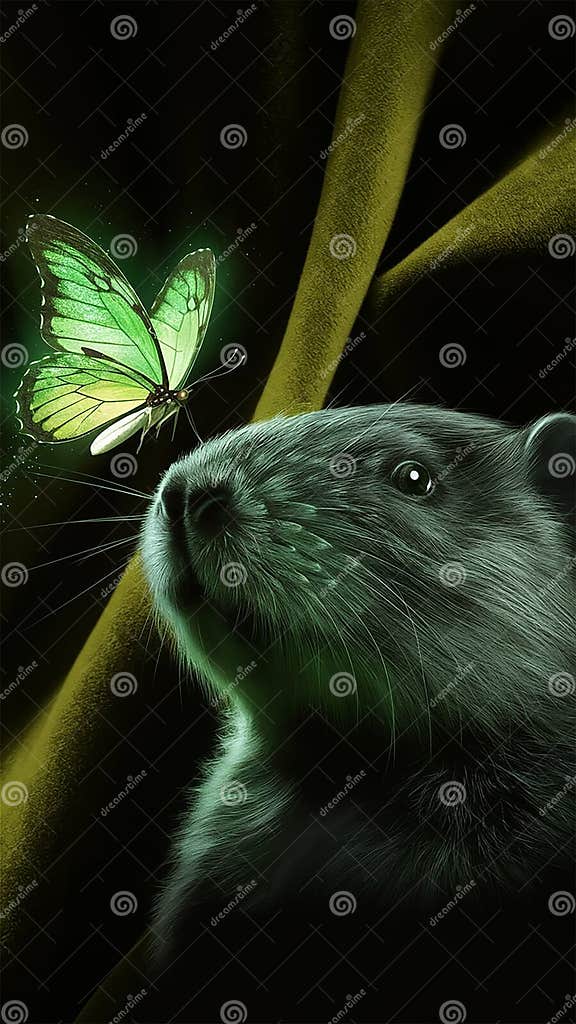 A Mesmerizing 3D Render of a Gopher S Face, Illuminated by a Soft ...