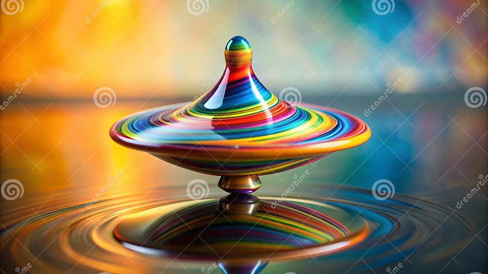 A Mesmerizing Dance of Color and Motion Captured in the Reflection of a ...