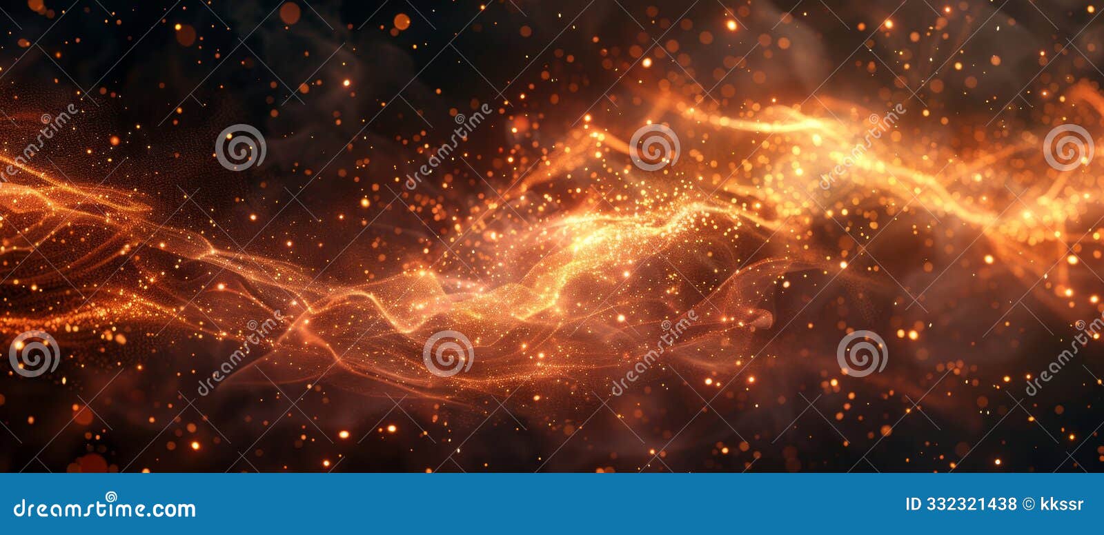 Mesmerizing Dance of Fire Embers Over a Dark Background Creates ...