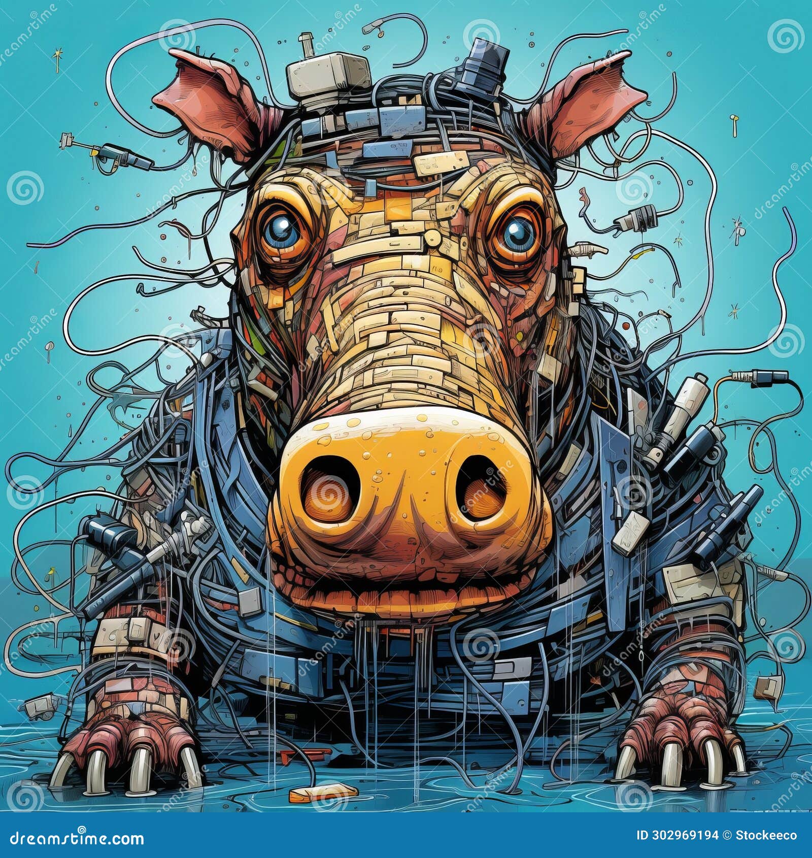 Chaotic Academia: a Disintegrated Hippo Wired with Technocore Stock ...