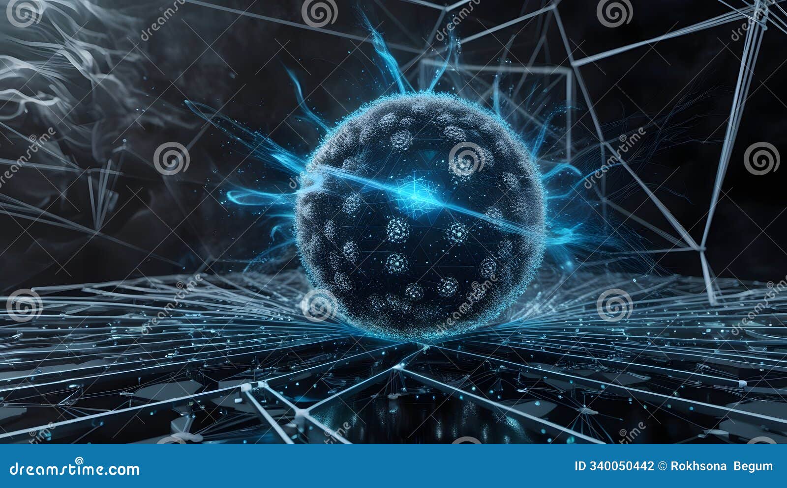 -Digital Sphere Global Link Technology World Logo Concept Design. 3D ...