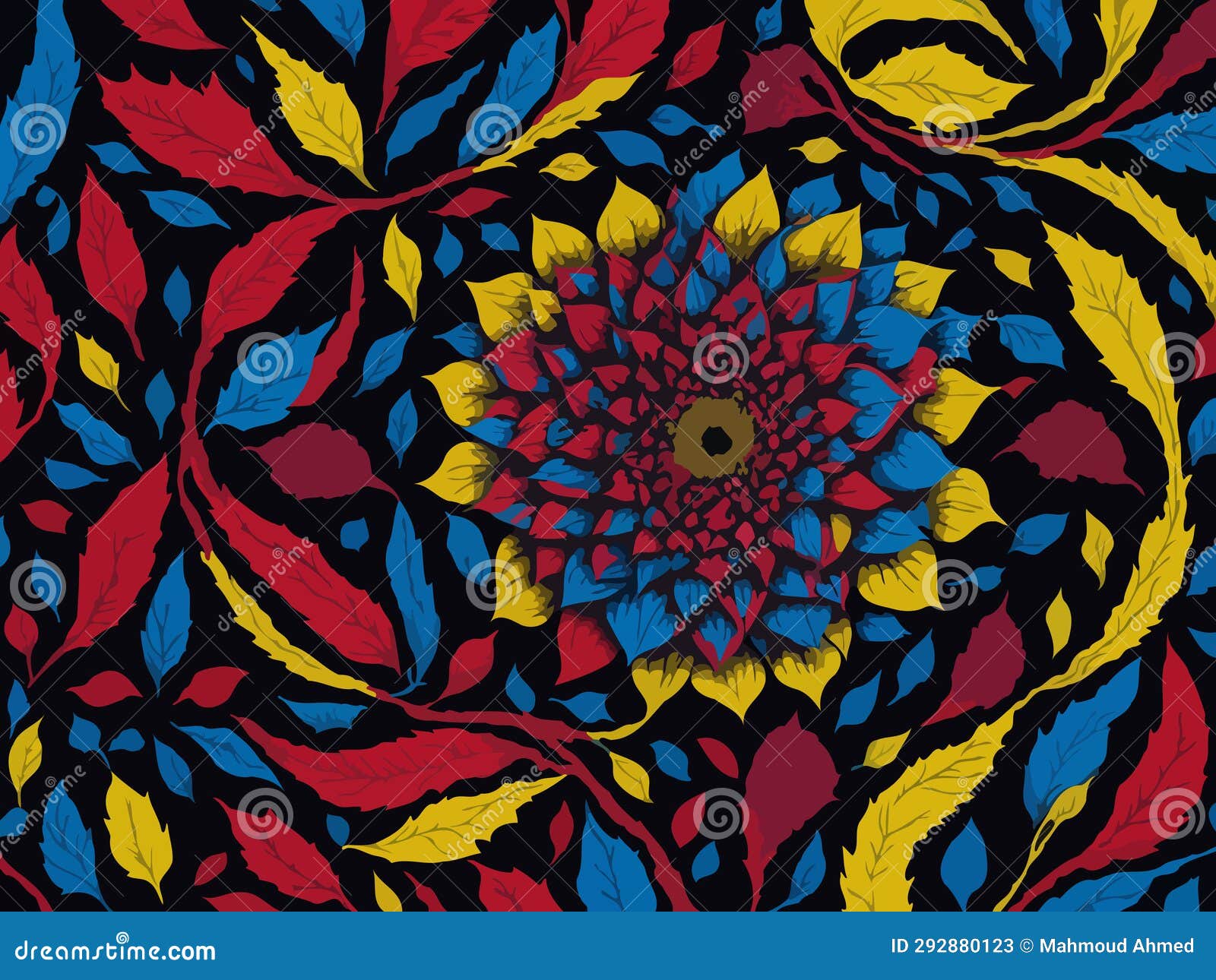 Modern Floral Vector Artwork Stock Illustration - Illustration of ...