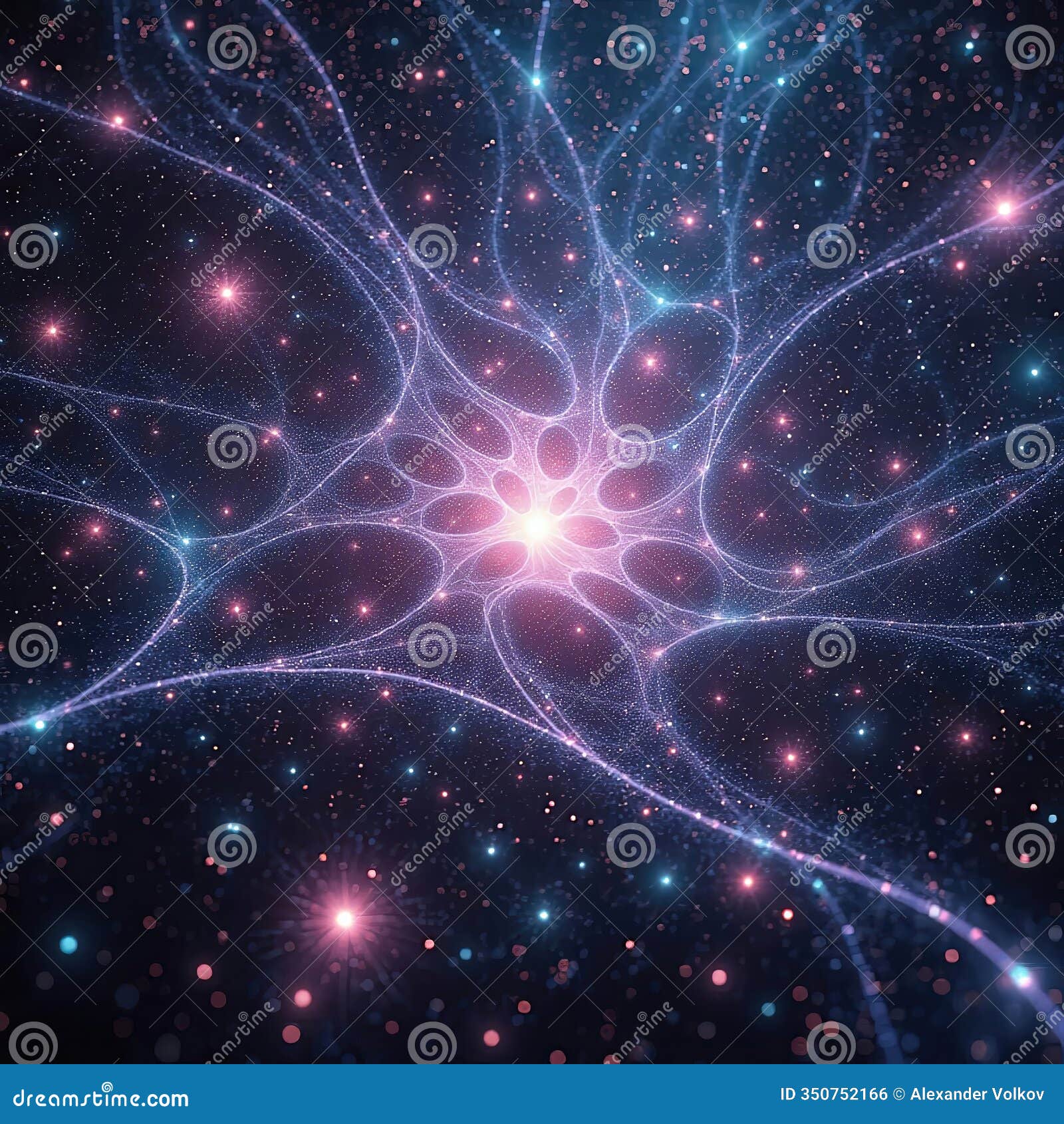 A Mesmerizing Display of Colorful Cosmic Neurons Interconnected with ...