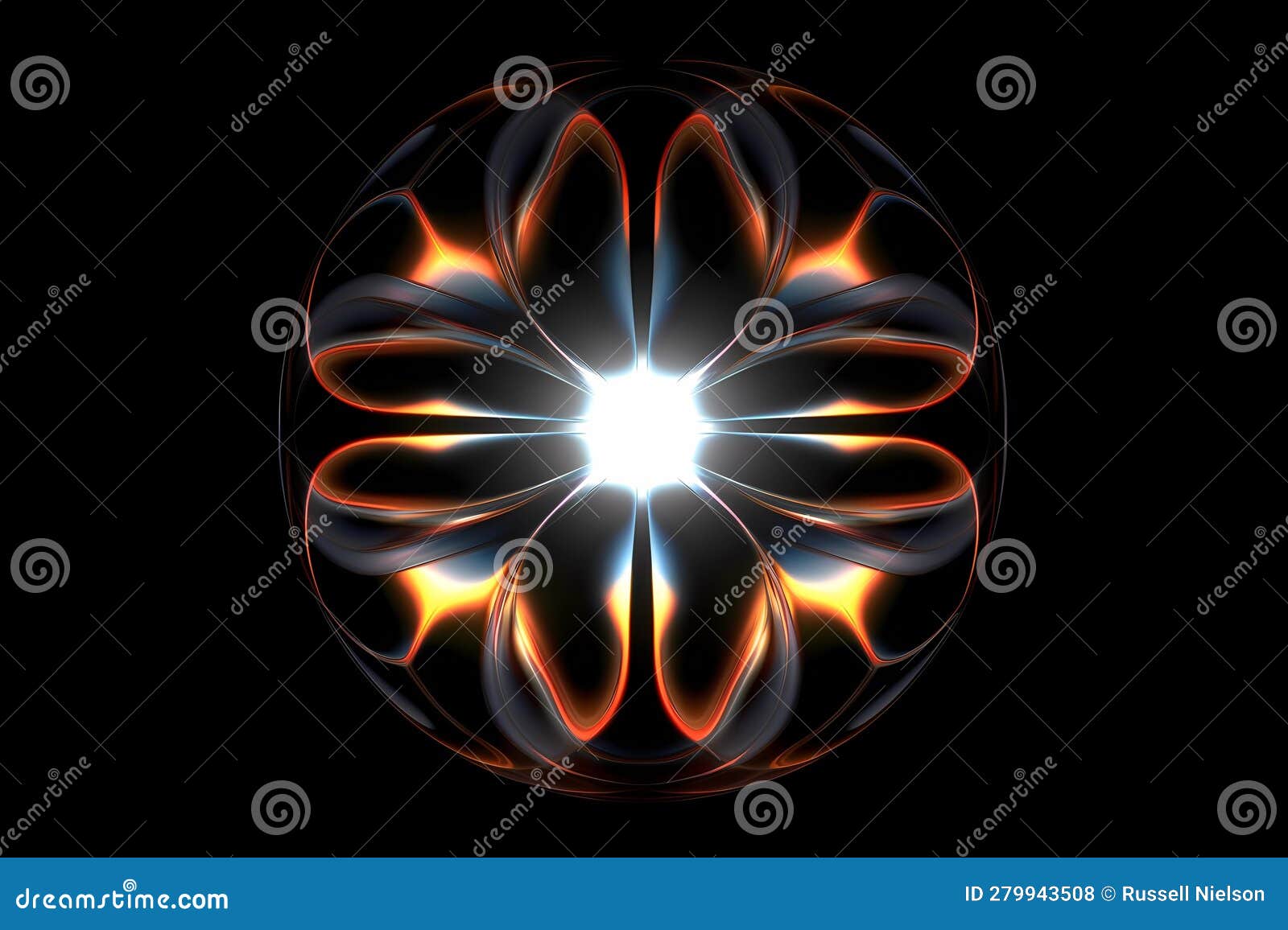 Glowing Pattern Confined by the Gravity of an Invisible Sphere ...