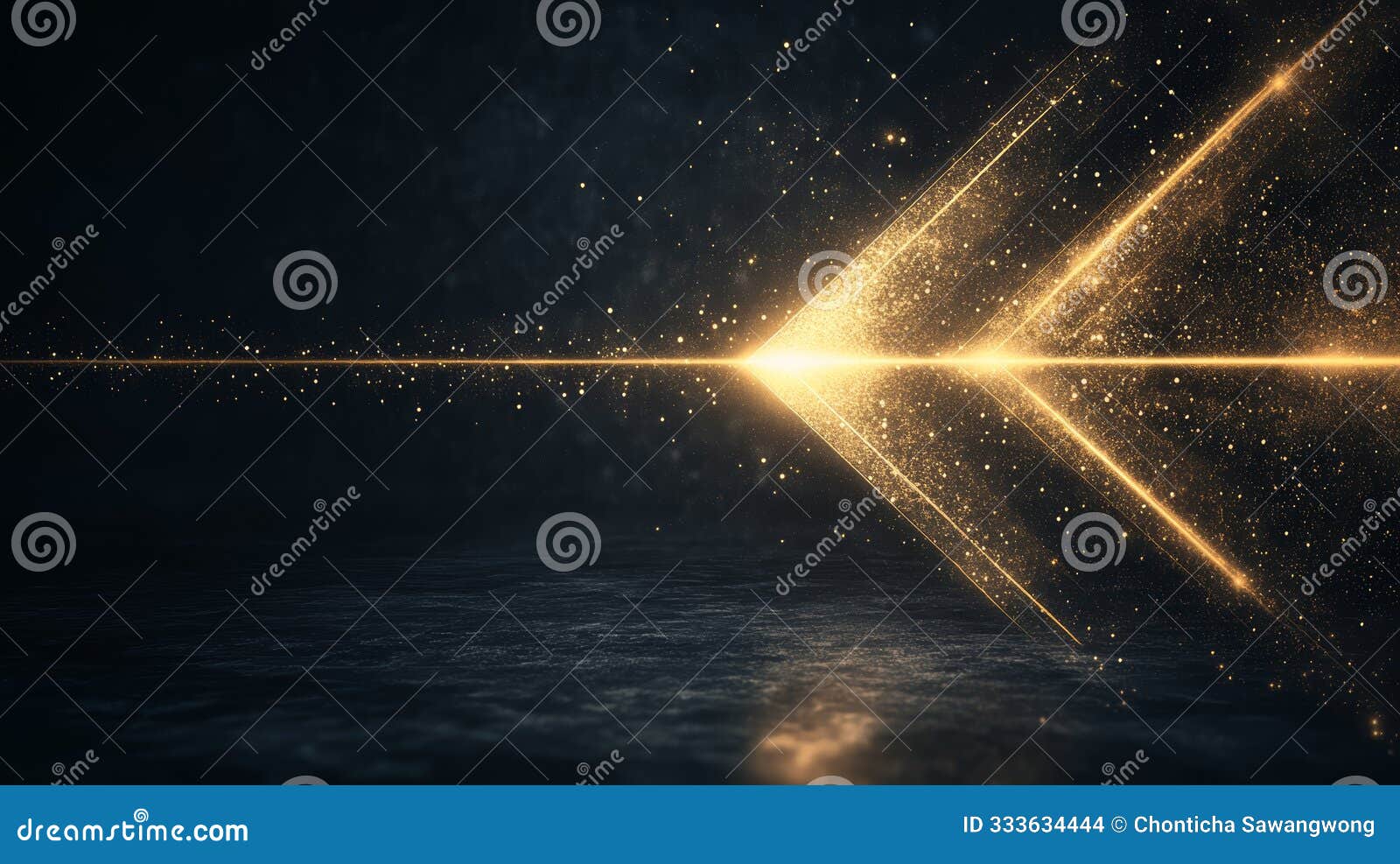 A Mesmerizing Display of Golden Light Rays Piercing through Dark Space ...