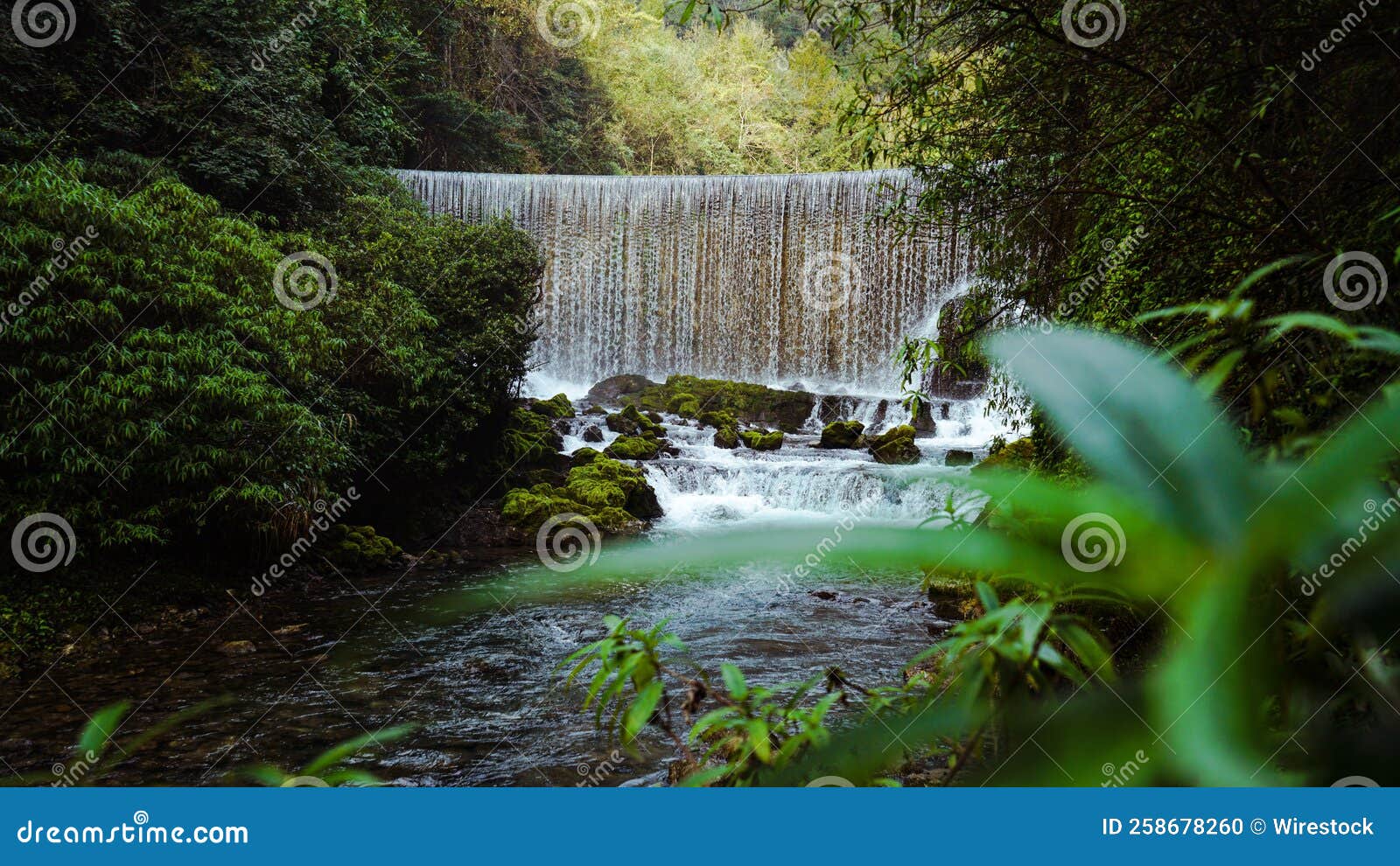 Mesmerizing Display of the Libo Waterfall in Guizhou Captured from a ...