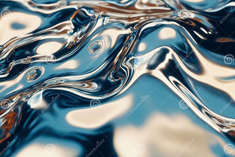 A Mesmerizing Display of Metallic Liquid Mercury Features a Smooth ...