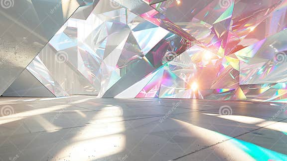 A Mesmerizing Display of Prismatic Forms Capturing the Essence of Light ...