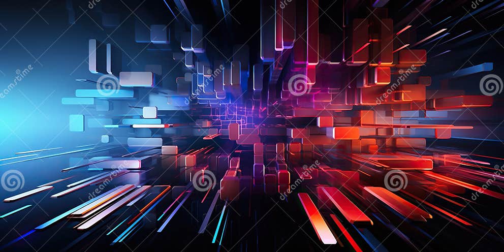 A Mesmerizing Electronic Abstract Background, Featuring Vibrant Colors ...