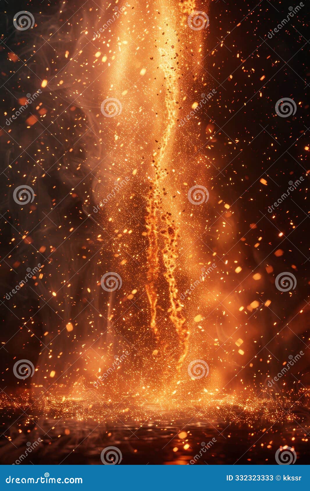 Mesmerizing Fire Embers Spark and Swirl Over a Dark Background ...