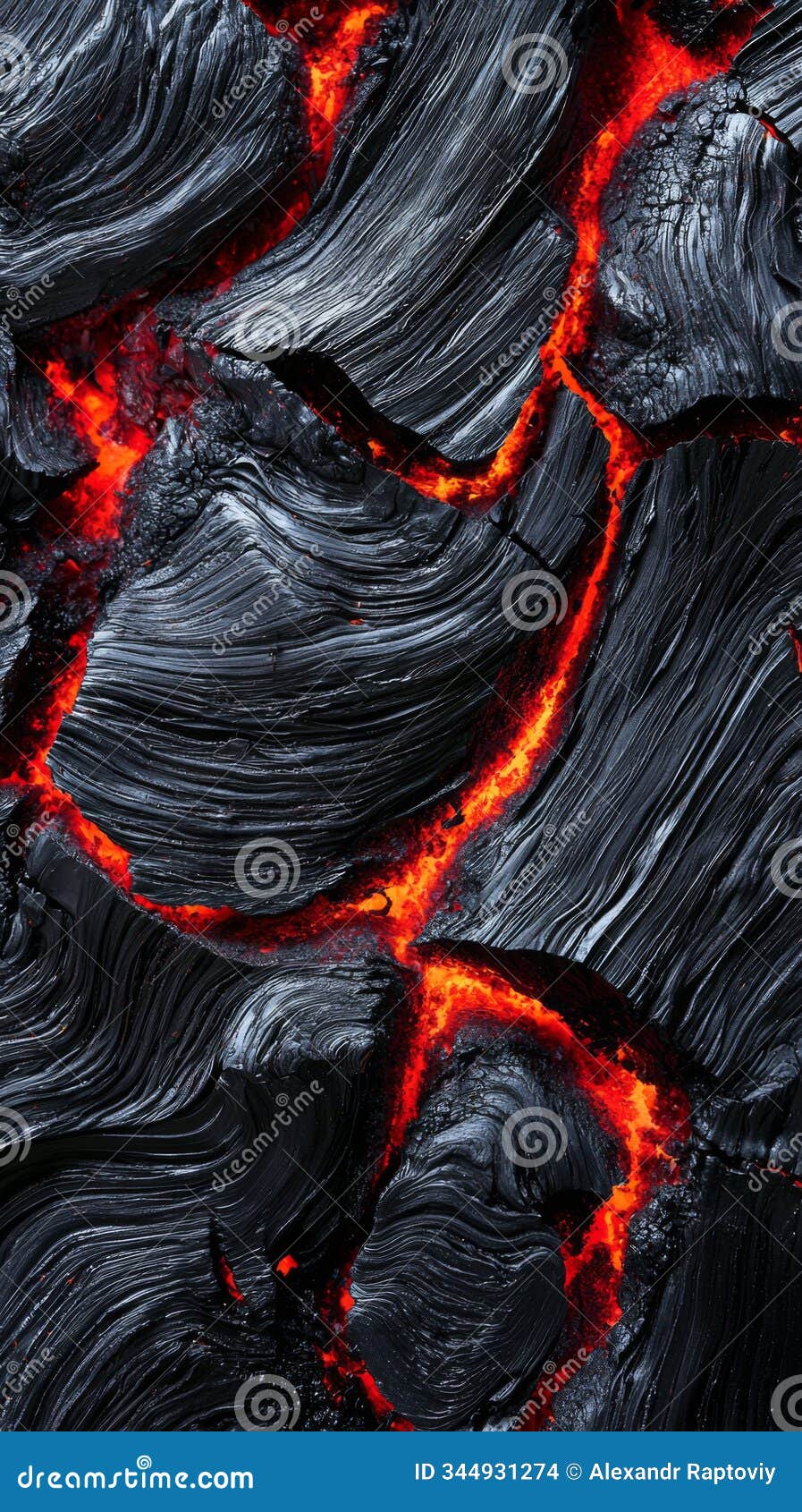 The Mesmerizing Flow of Molten Lava Cooling into Solid Rock Formations ...