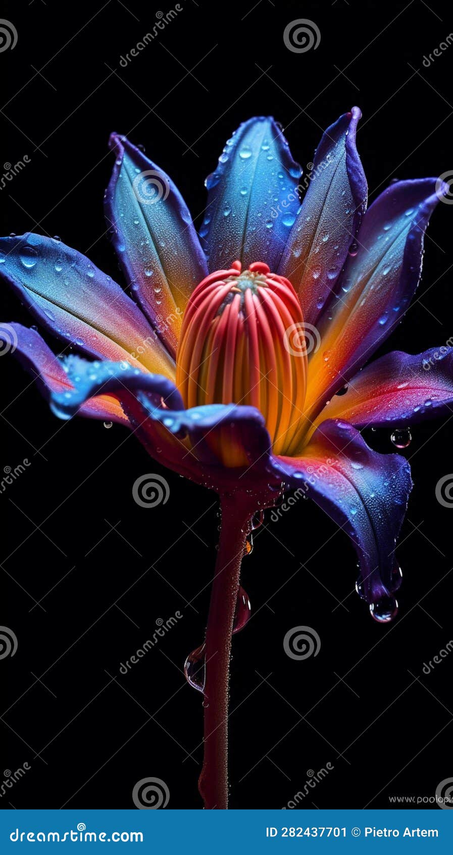 Mesmerizing Flower Macro Photography, Generative AI Stock Illustration ...