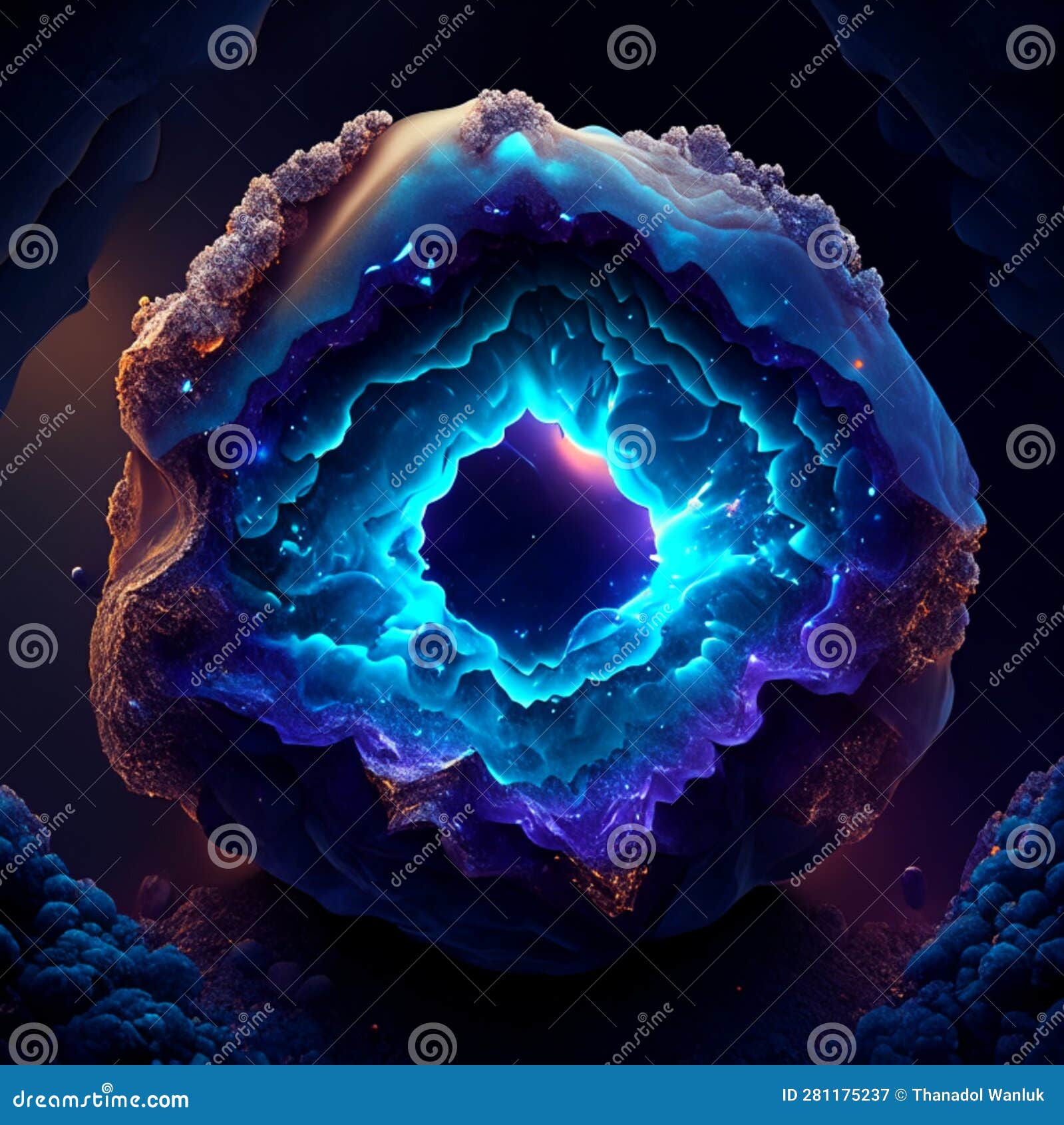 A Mesmerizing Geode Texture Background Unfolds, Revealing a Dazzling ...