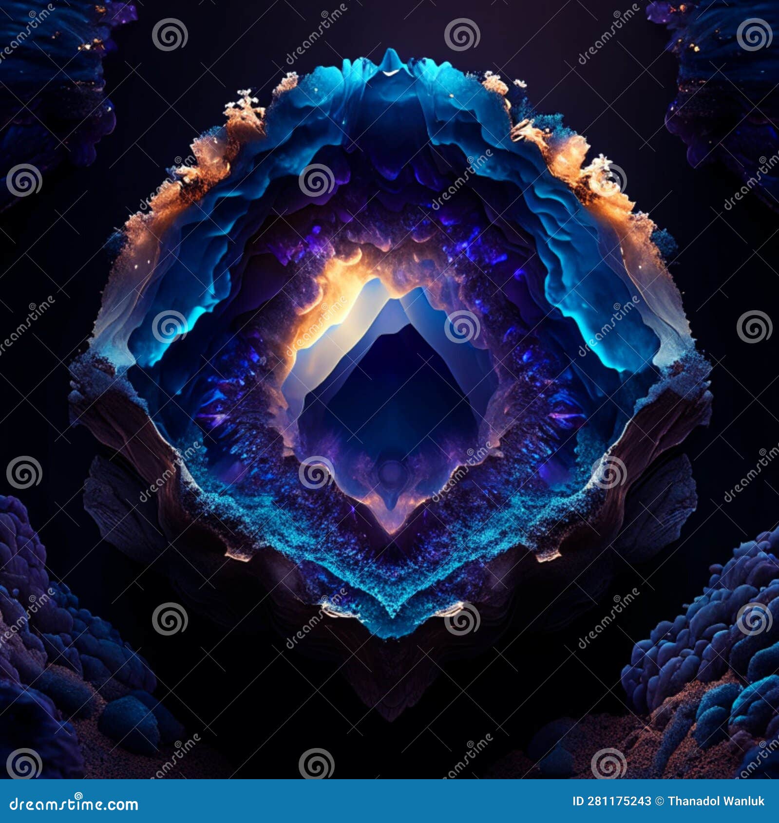 A Mesmerizing Geode Texture Background Unfolds, Revealing a Dazzling ...