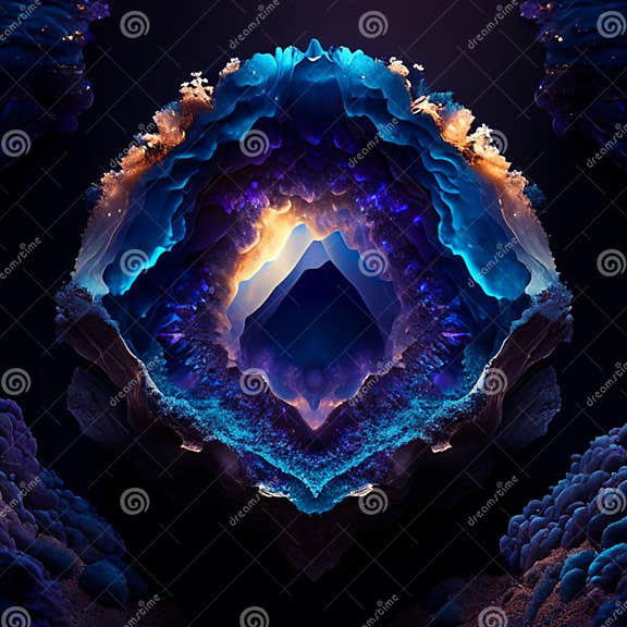 A Mesmerizing Geode Texture Background Unfolds, Revealing a Dazzling ...