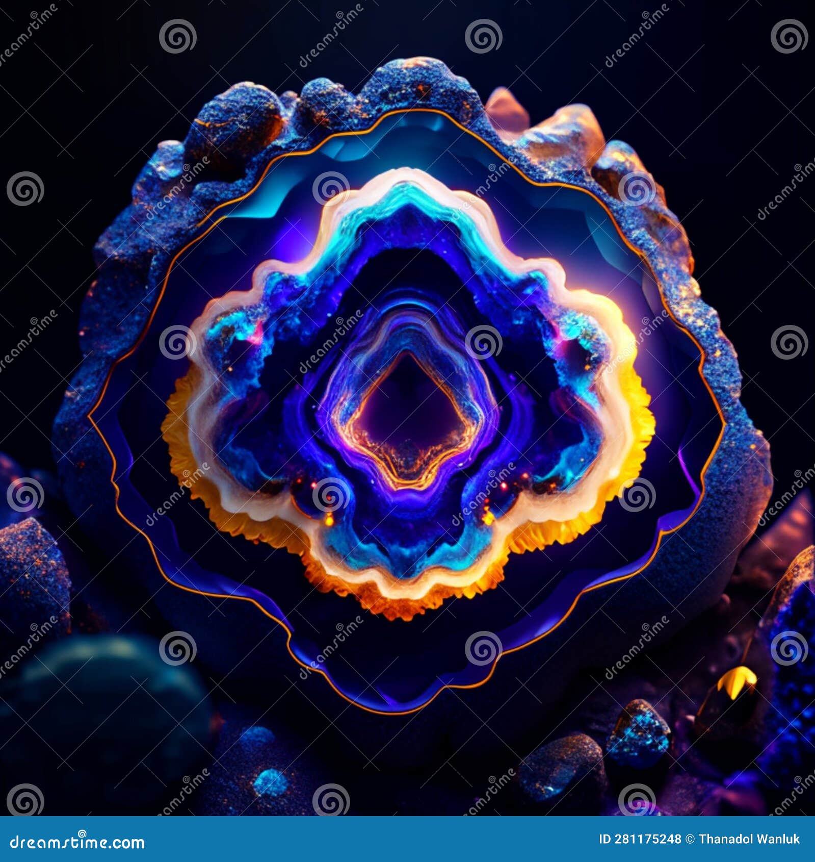 A Mesmerizing Geode Texture Background Unfolds, Revealing a Dazzling ...