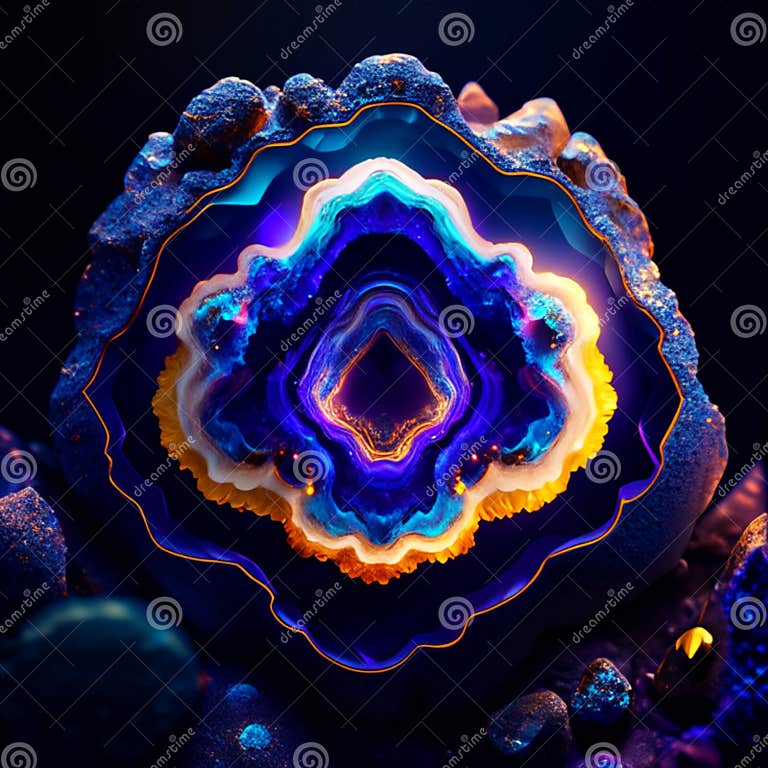 A Mesmerizing Geode Texture Background Unfolds, Revealing a Dazzling ...