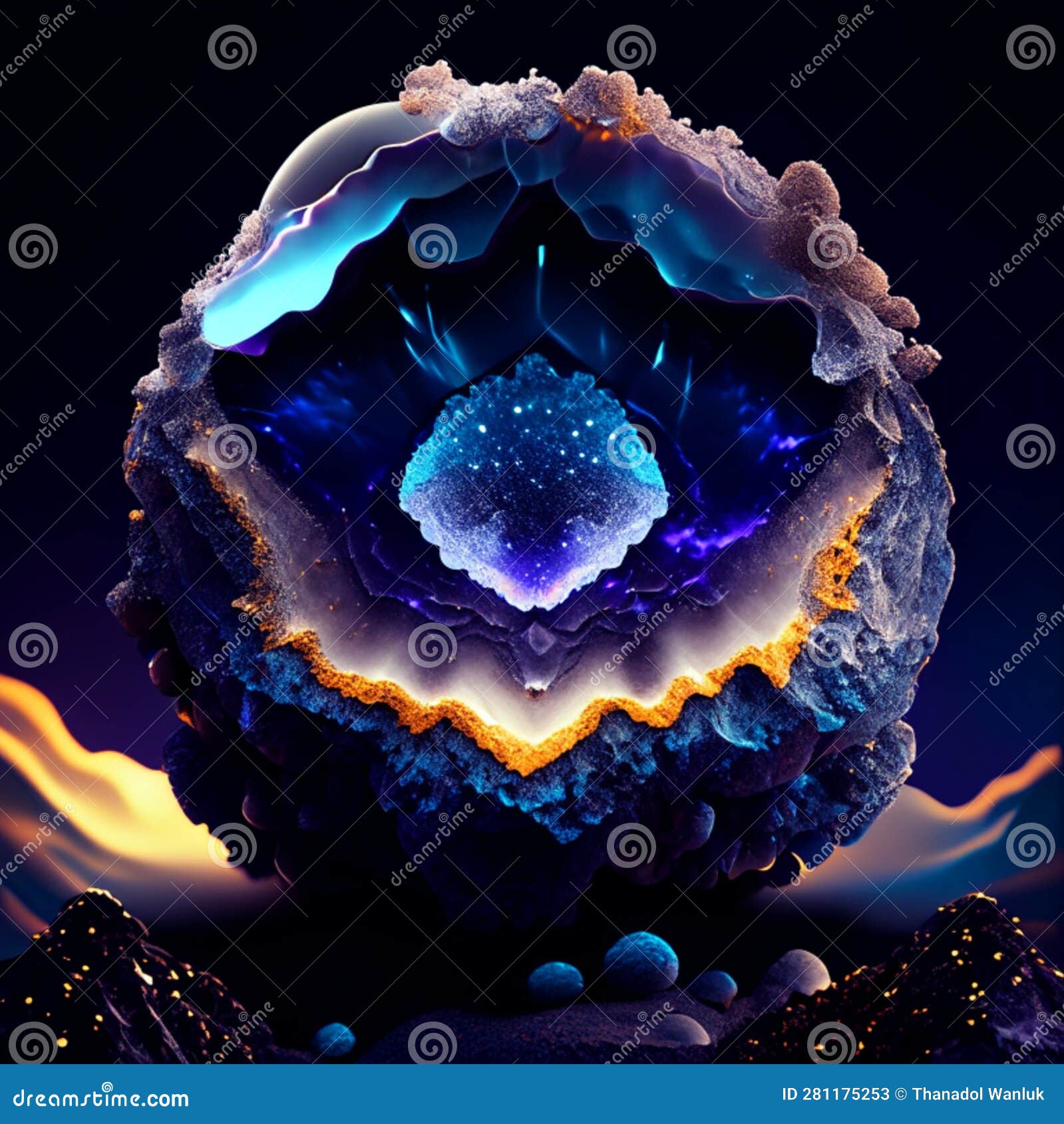 A Mesmerizing Geode Texture Background Unfolds, Revealing a Dazzling ...