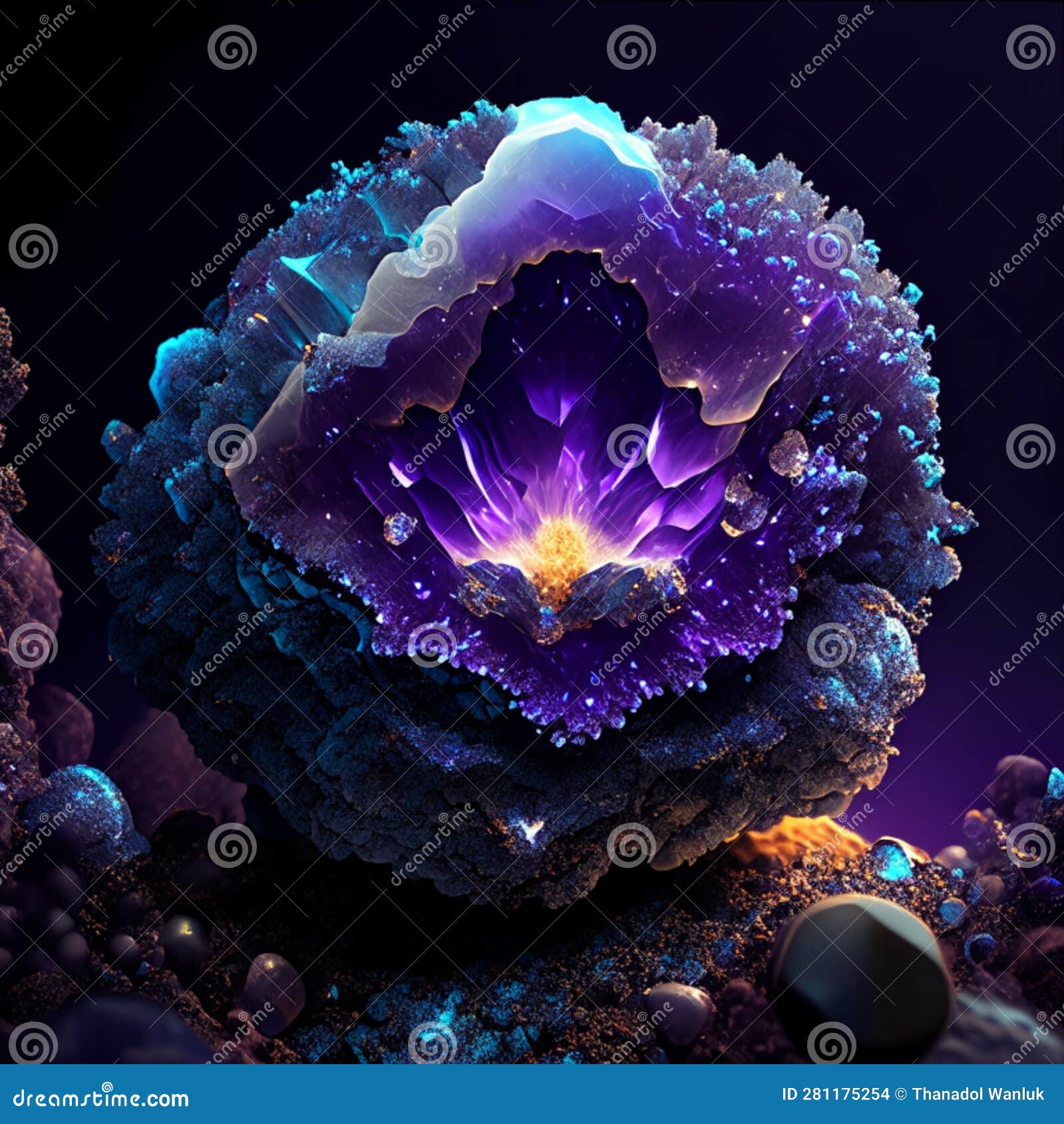 A Mesmerizing Geode Texture Background Unfolds, Revealing a Dazzling ...