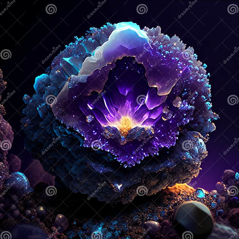 A Mesmerizing Geode Texture Background Unfolds, Revealing a Dazzling ...