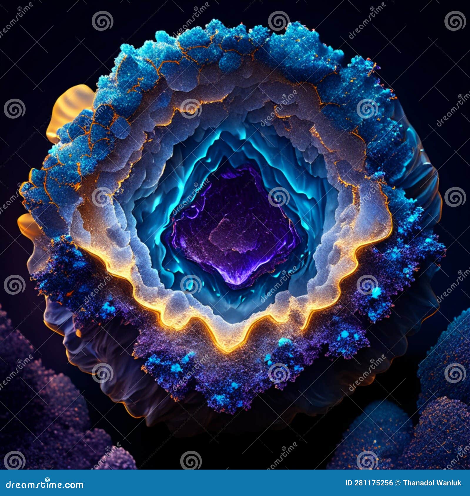 A Mesmerizing Geode Texture Background Unfolds, Revealing a Dazzling ...