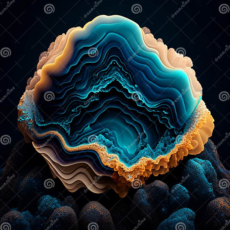 A Mesmerizing Geode Texture Background Unfolds, Revealing a Dazzling ...