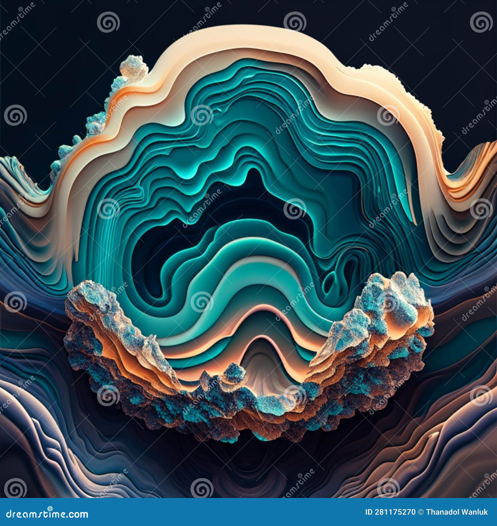 A Mesmerizing Geode Texture Background Unfolds, Revealing a Dazzling ...