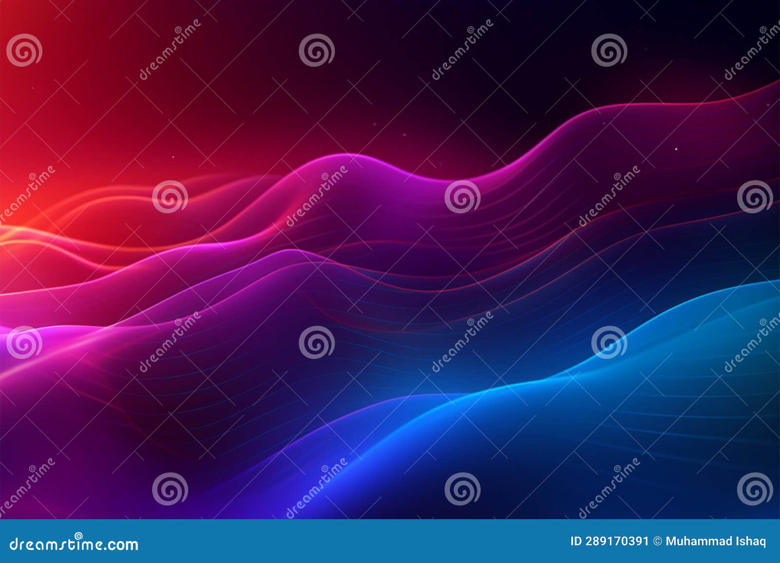 Mesmerizing Gradient Fractal Grid, Glowing Waves for Captivating ...