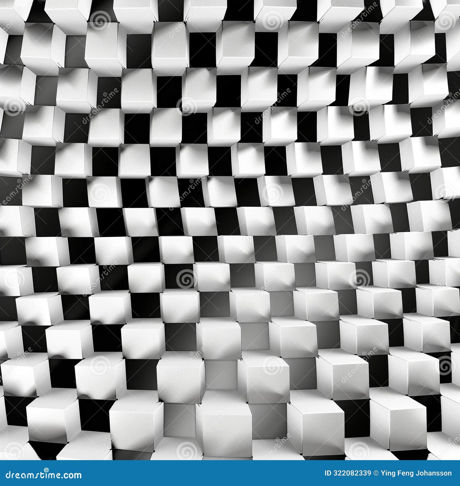 A Mesmerizing Grid Of Undulating, Monochromatic Geometric Forms Creates ...