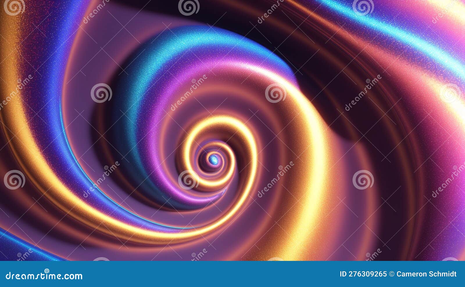 A Mesmerizing Image of a Colorful Swirl with a Blue Center AI ...